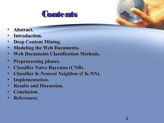 Deep Web mining | PPT