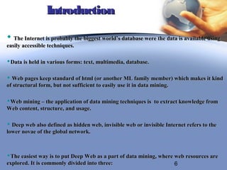 Deep Web mining | PPT