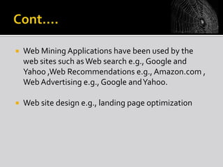 Web mining | PPTX
