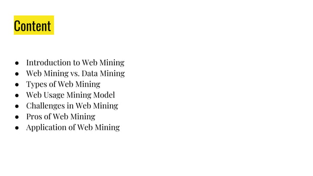 Web mining | PPTX | Internet | Computing