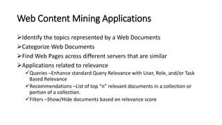 Web mining: Concepts and applications | PPT
