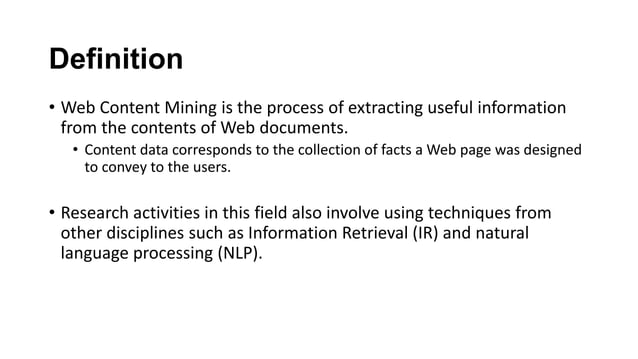 Web mining: Concepts and applications | PPT