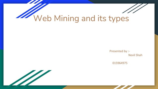Web mining and its types | PPT