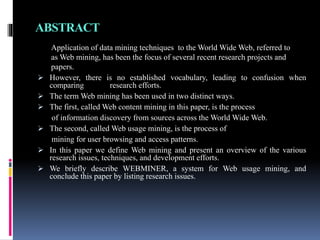 Webmining ppt | PPTX