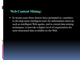 Webmining ppt | PPTX