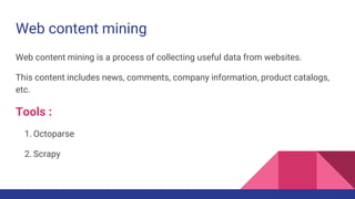 Web mining tools | PPT