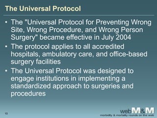 WRONG SITE WRONG SURGERY PREVENTION IN HEALTHCARE | PPT