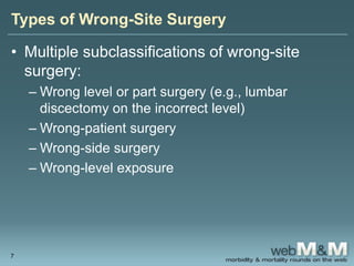 WRONG SITE WRONG SURGERY PREVENTION IN HEALTHCARE | PPT