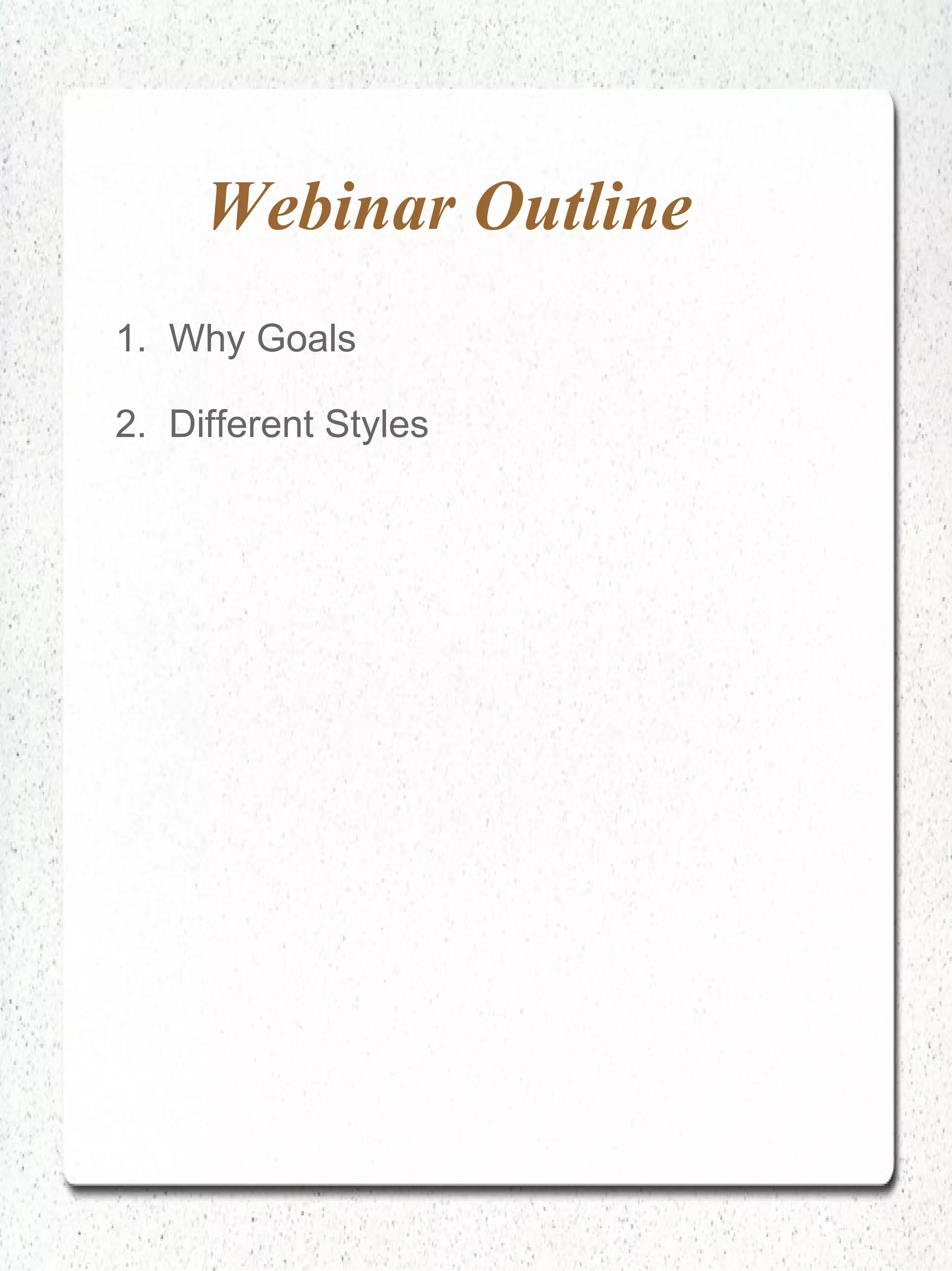 Goal Setting Basics | PDF