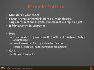 WebNet Conference 2012 - Designing complex applications using html5 and knockoutjs | PPT