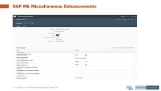 Webinar - SAP Manufacturing Execution Update 15.4 – warum? | PDF
