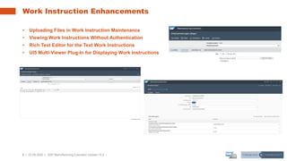 Webinar - SAP Manufacturing Execution Update 15.4 – warum? | PDF