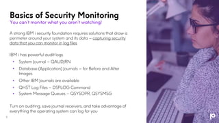 Monitoring and Reporting for IBM i Compliance and Security | PPTX