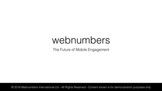 Webnumbers Overview | PPT