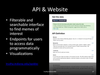 Design and Prototyping of a Social Media Observatory | PPTX | Social ...