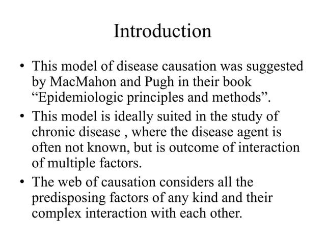 Web of causation | PPTX | Heart and Cardiovascular Diseases | Diseases and Conditions