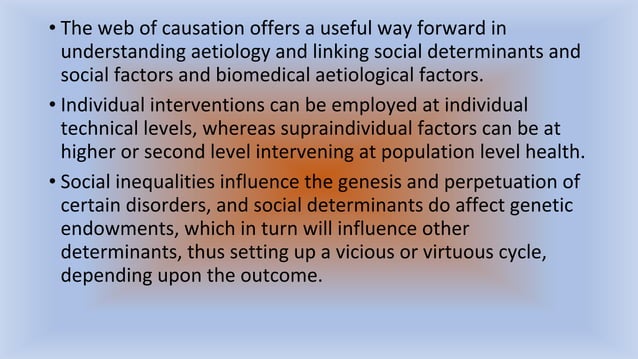 Web of causation of disease | PPT