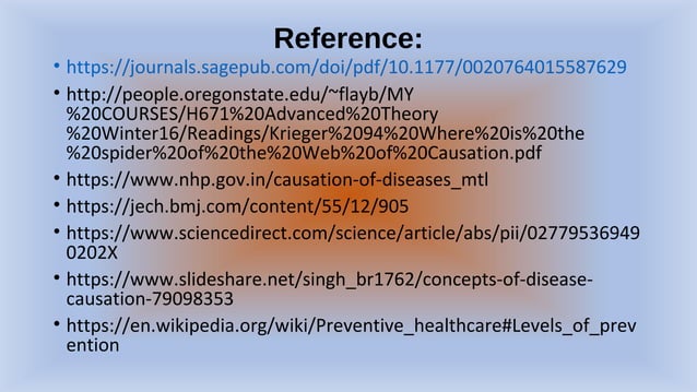 Web of causation of disease | PPT
