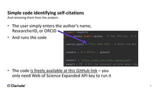 Kasyanov "Web of Science API Workshop" | PPTX | Search | Internet