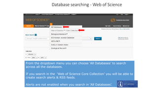 Web of science overview | PPTX