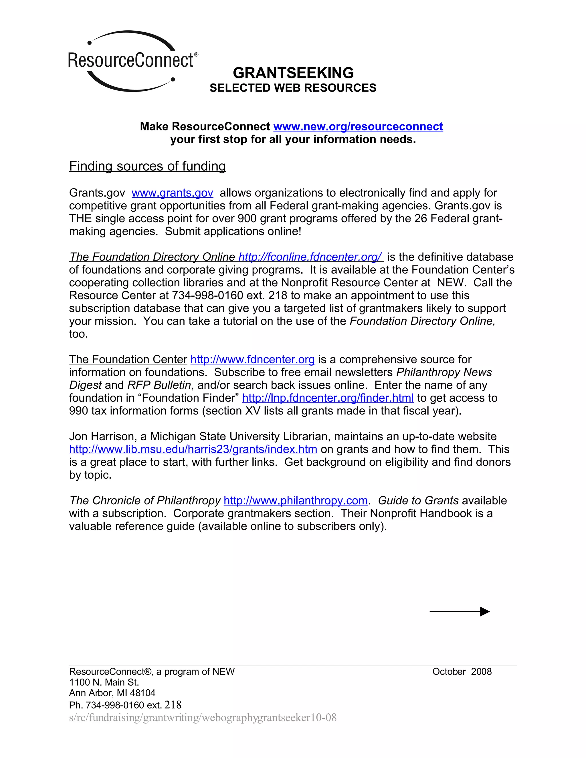 Webography Handout | DOC