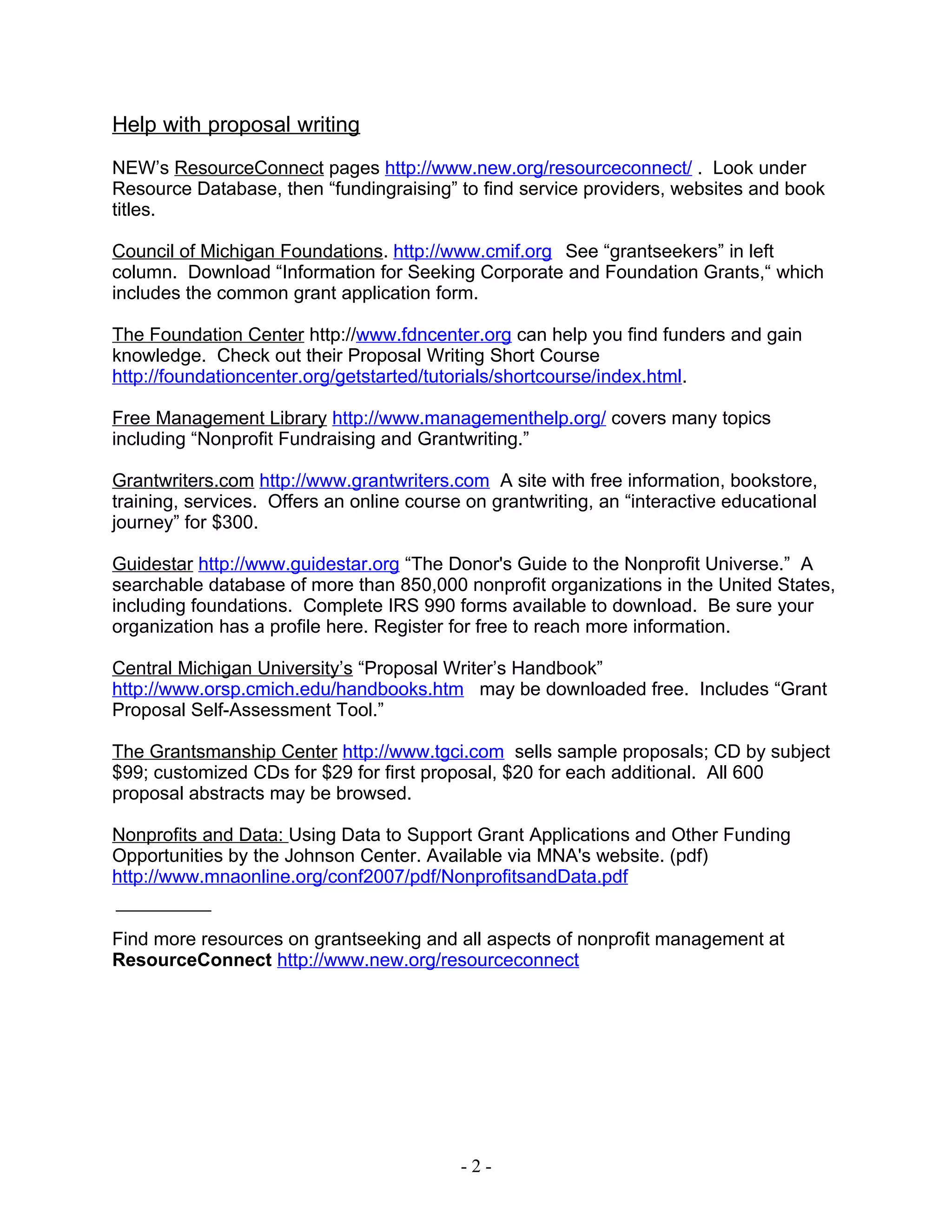 Webography Handout | DOC