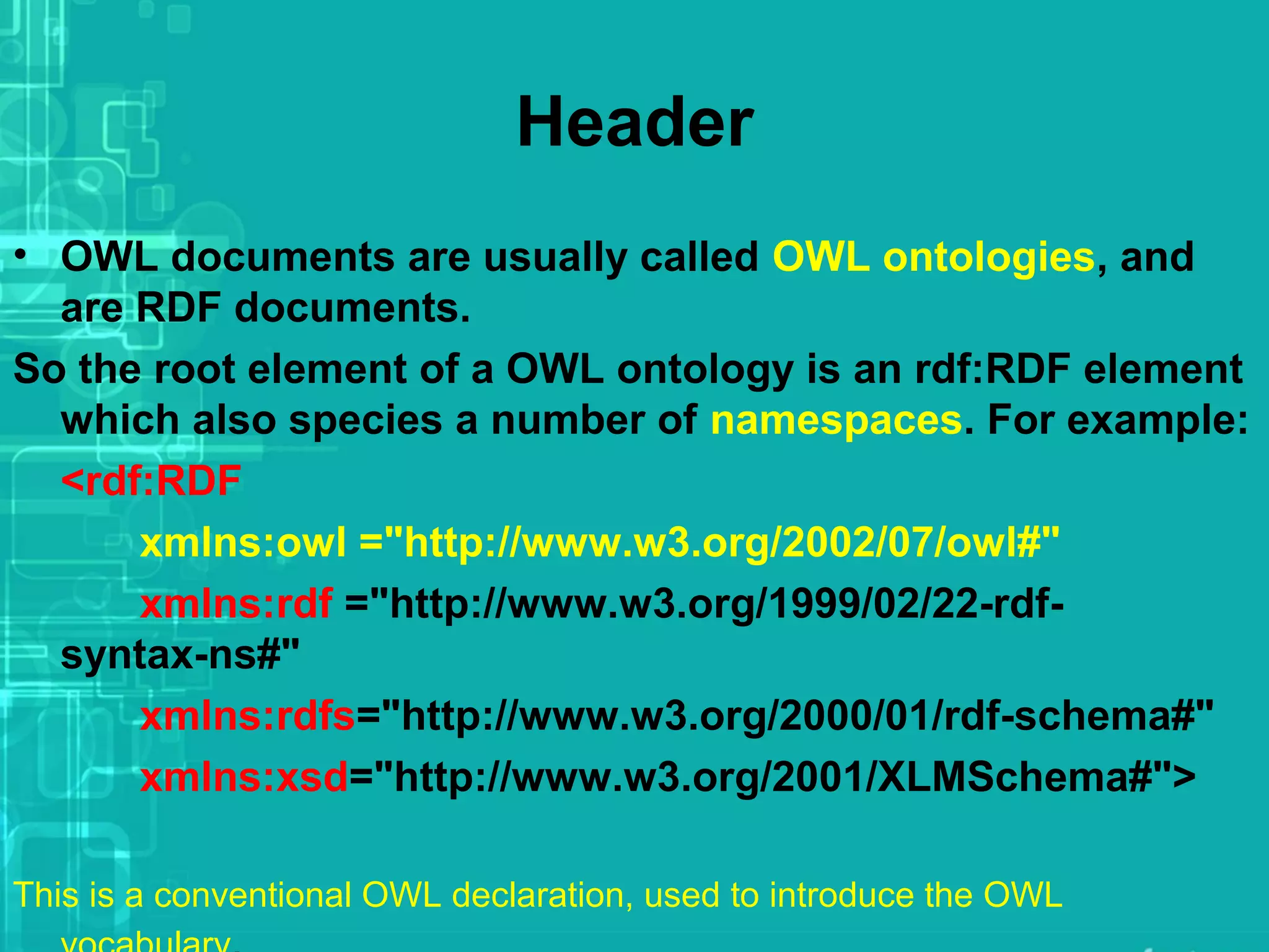 Web ontology language (owl) | PPT