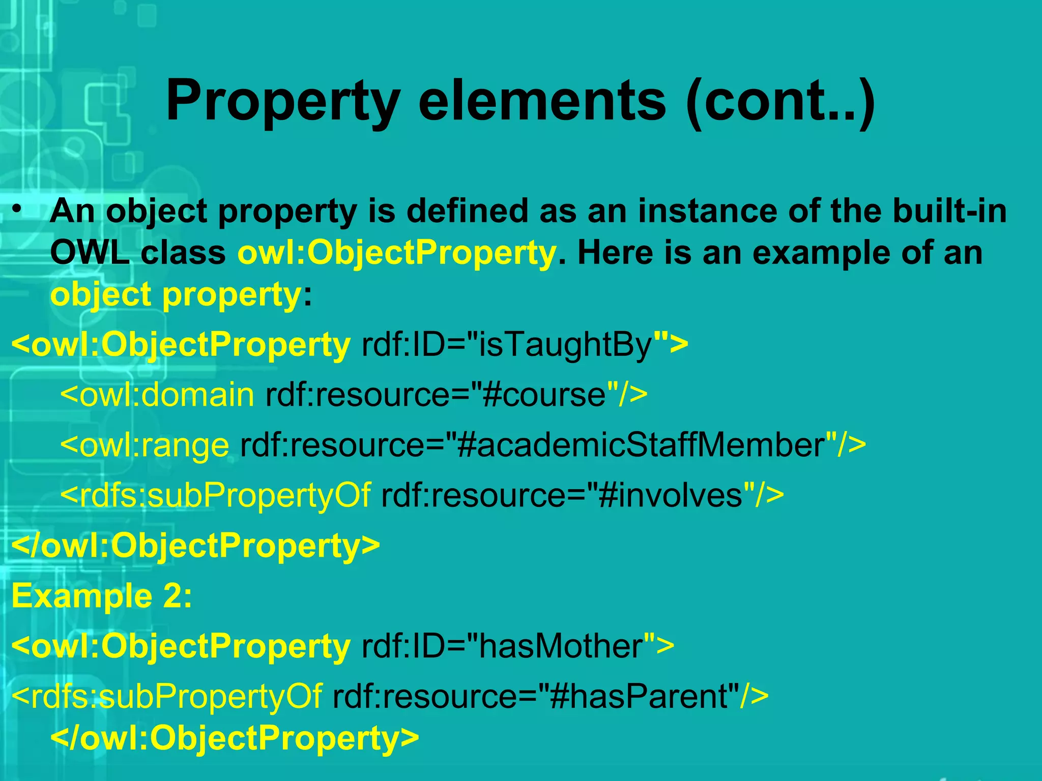 Web ontology language (owl) | PPT