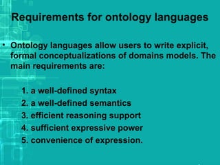 Web ontology language (owl) | PPT