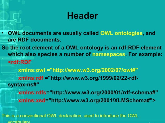 Web ontology language (owl) | PPT | Databases | Computer Software and ...