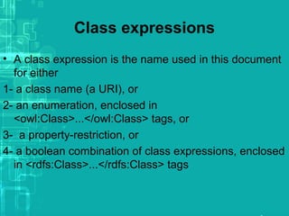 Web ontology language (owl) | PPT