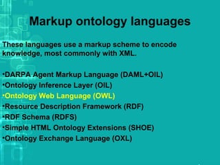Web ontology language (owl) | PPT