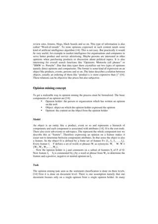 Web Opinion Mining | PDF