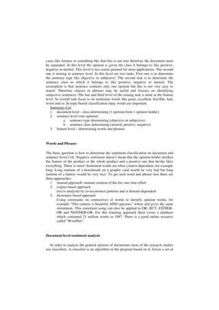 Web Opinion Mining | PDF