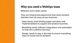 Optimizing your website with Web Ops | PPT