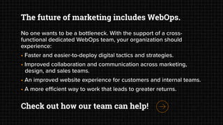 Optimizing your website with Web Ops | PPT