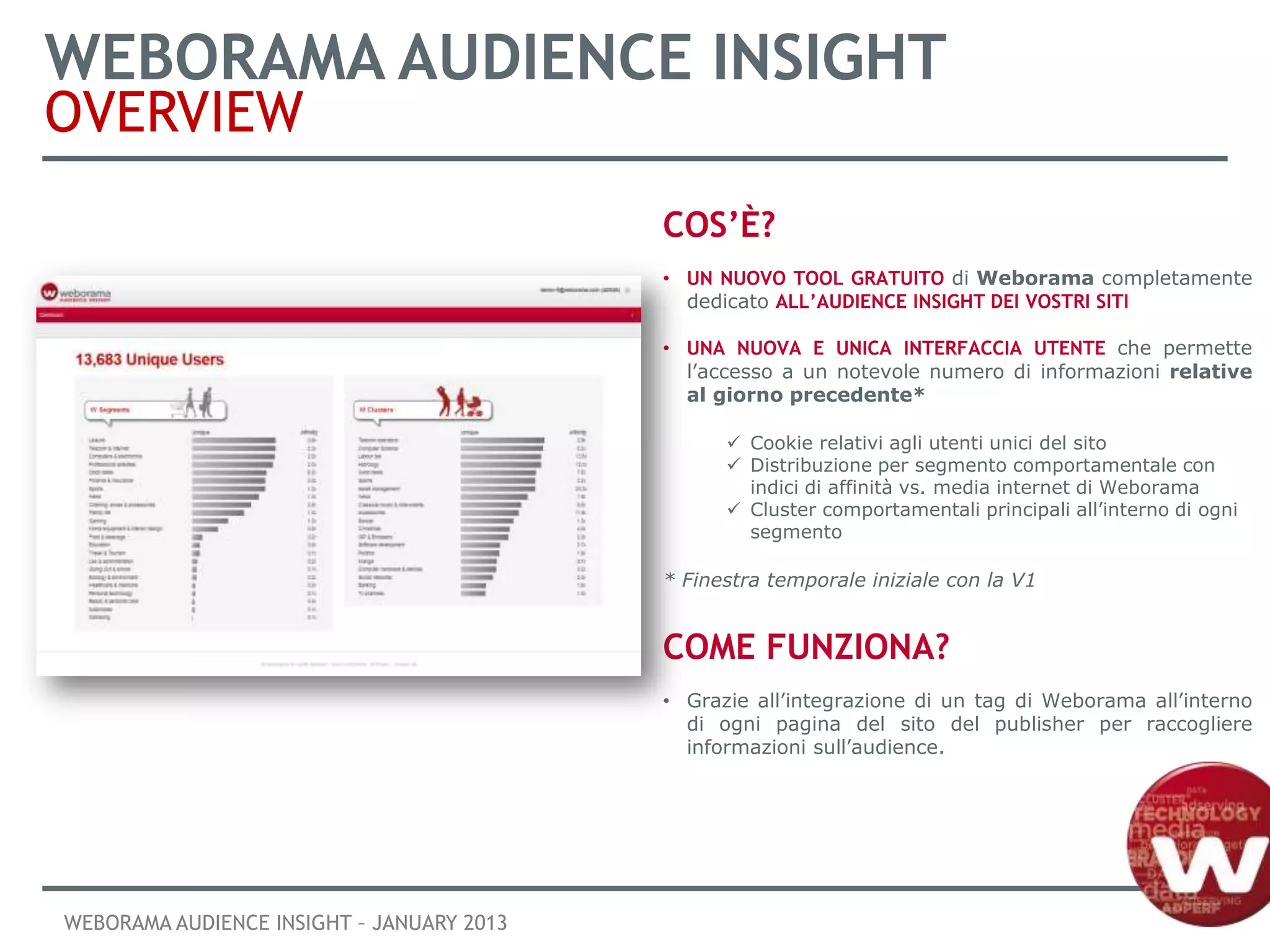 Weborama Audience Insight | PPT | Technology & Computing