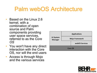 Palm WebOS Overview | PPT