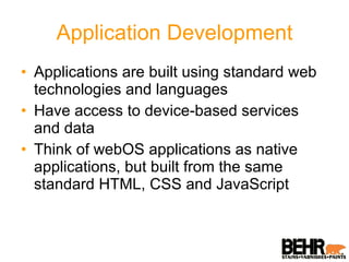 Palm WebOS Overview | PPT