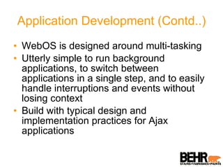 Palm WebOS Overview | PPT