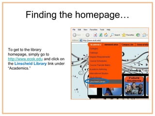 Library Web overview | PPTX