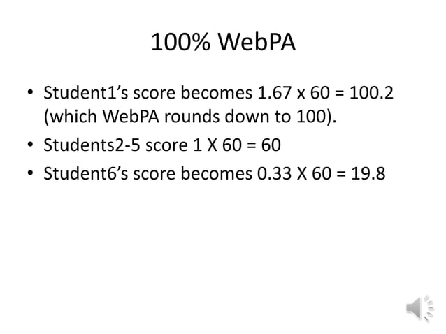 WebPA algorithm Part 1 | PPT