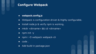 An Intro into webpack | PPT