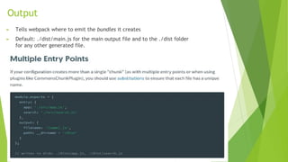 Webpack presentation | PPT