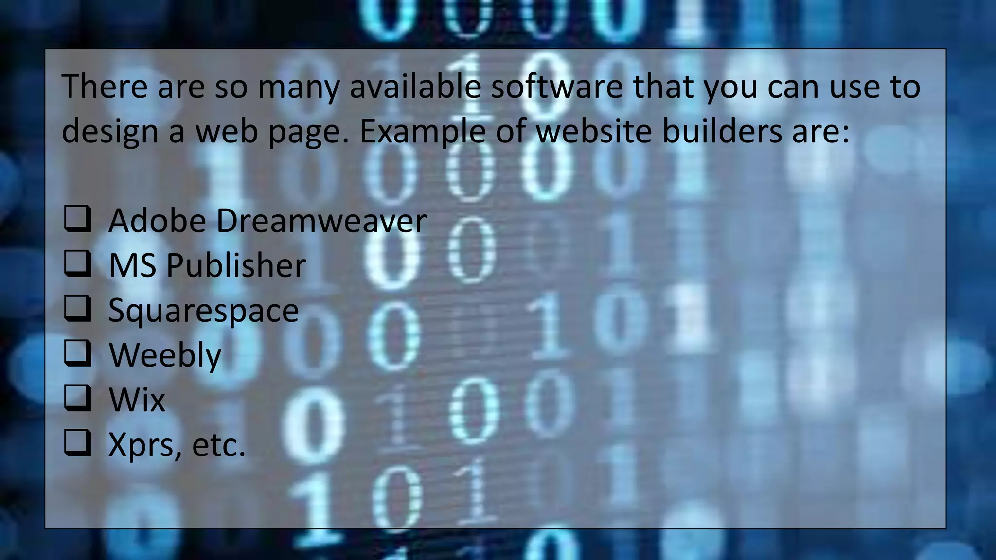 Webpage and ict | PPTX