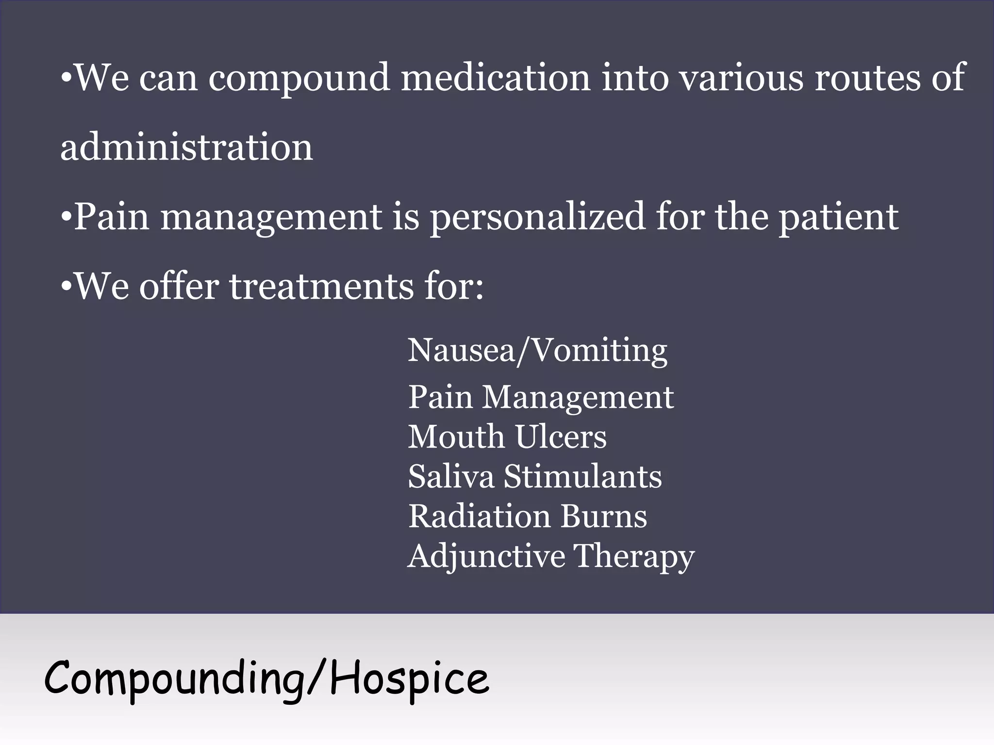 Rxcare pharmacy compounding Services | PPT