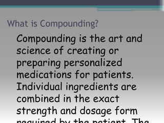Rxcare pharmacy compounding Services | PPT