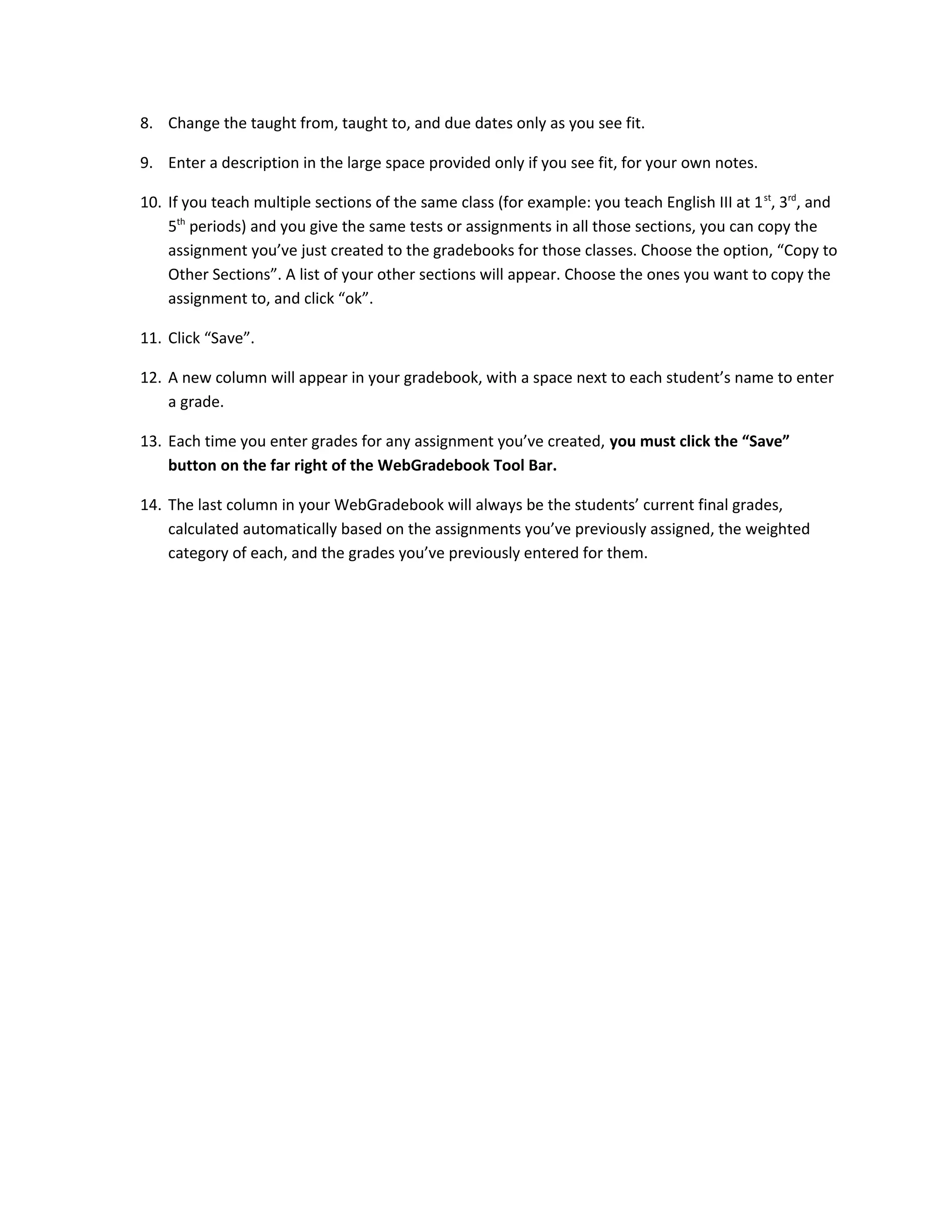 Web pams teachers' users guide | DOC