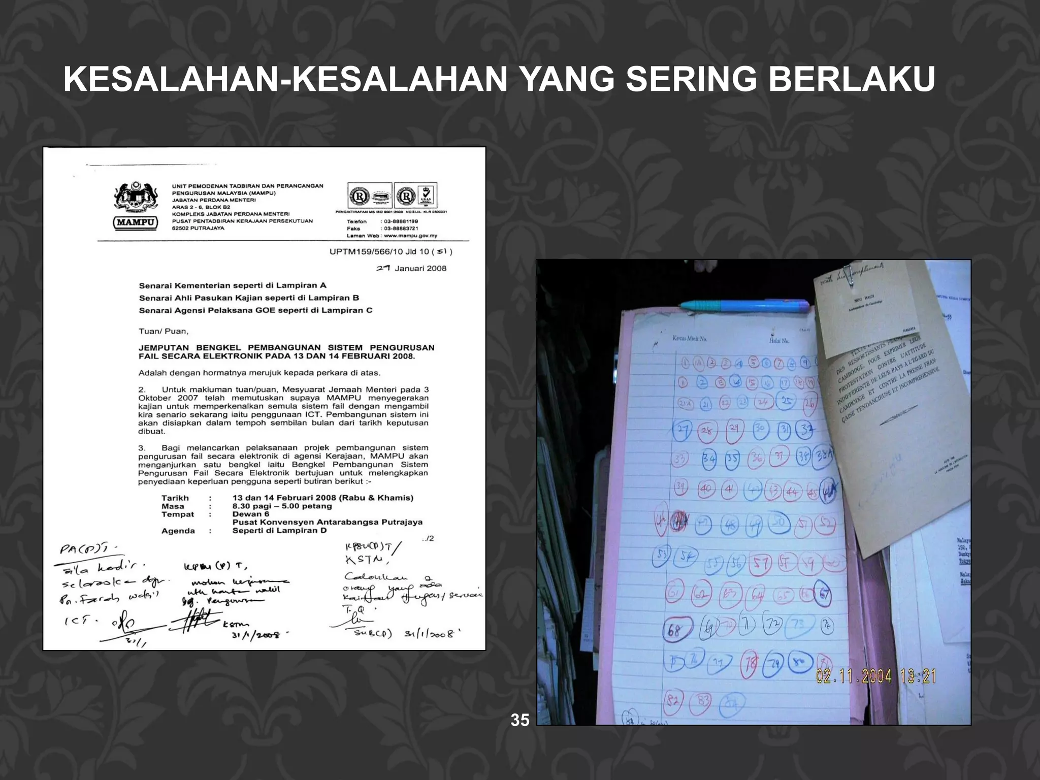 Web pengurusan fail rasmi | PDF