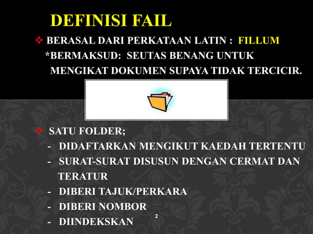 Web pengurusan fail rasmi | PPT